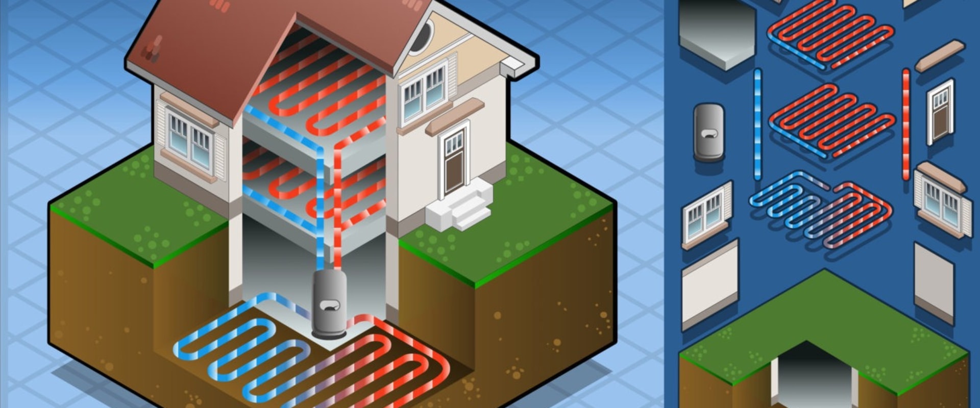 Who installs geothermal heating systems?